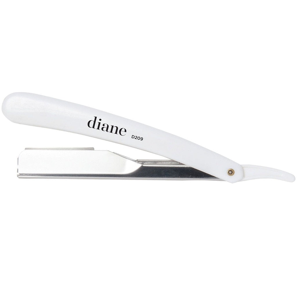 Diane Classic White Straight Razor #D209 — ibarber.com