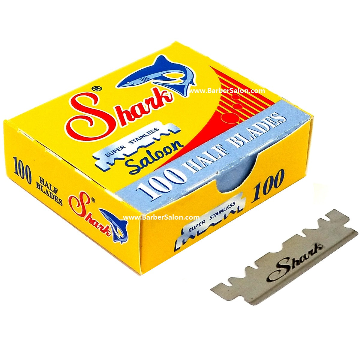 Shark Single Edge Super Stainless Half 100 Blades — ibarber.com